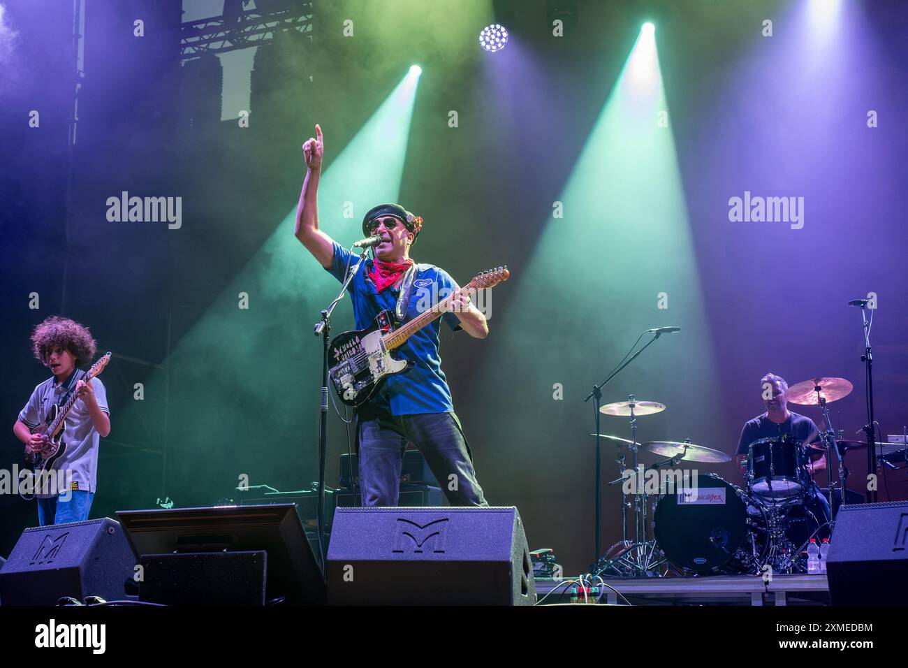 Tom Morello, stage name of Thomas Baptiste Morello, during his live ...