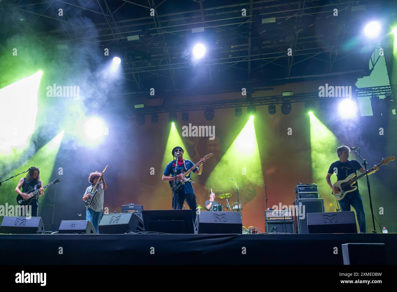 Tom Morello, stage name of Thomas Baptiste Morello, during his live ...