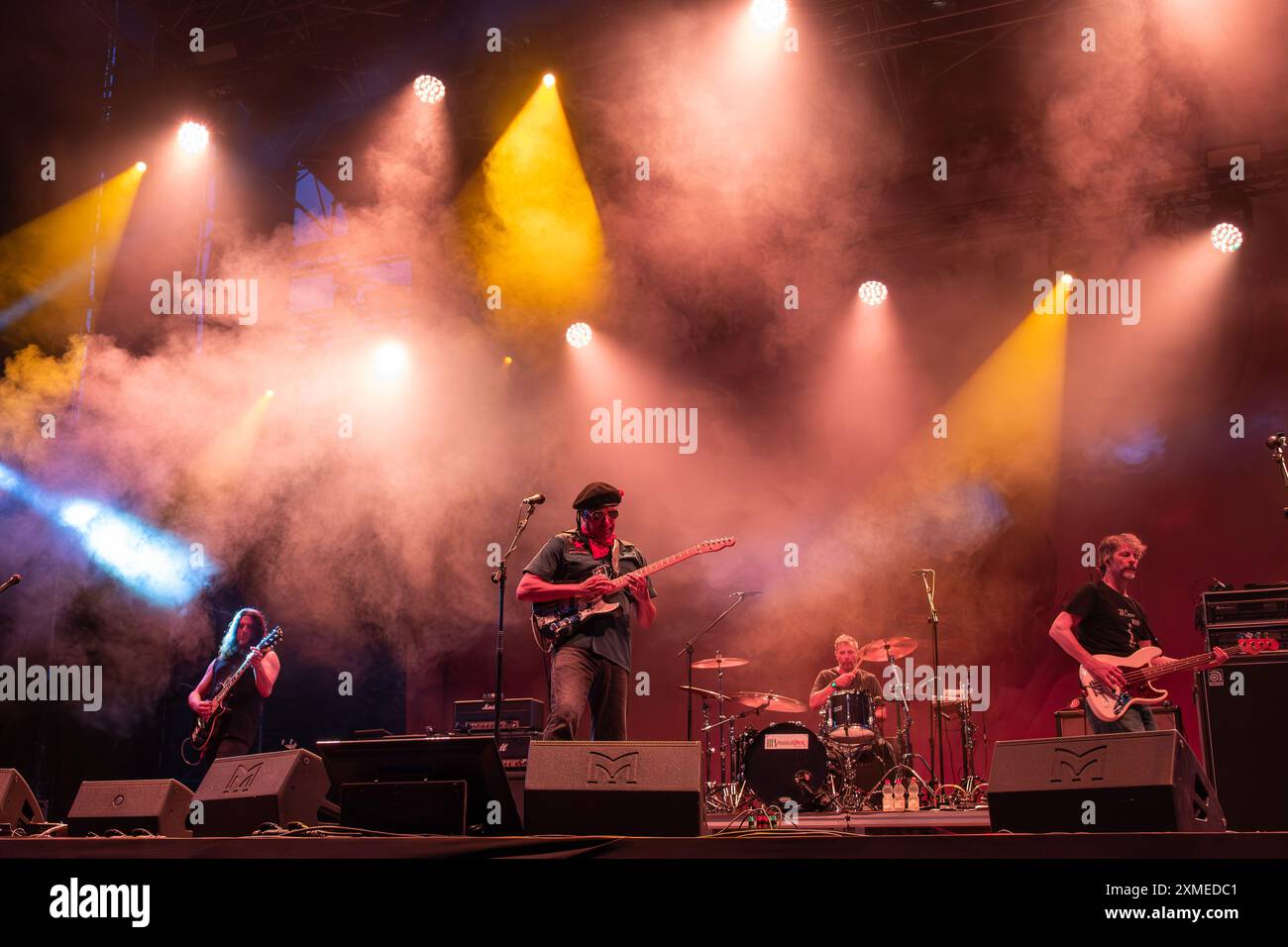 Tom Morello, stage name of Thomas Baptiste Morello, during his live ...