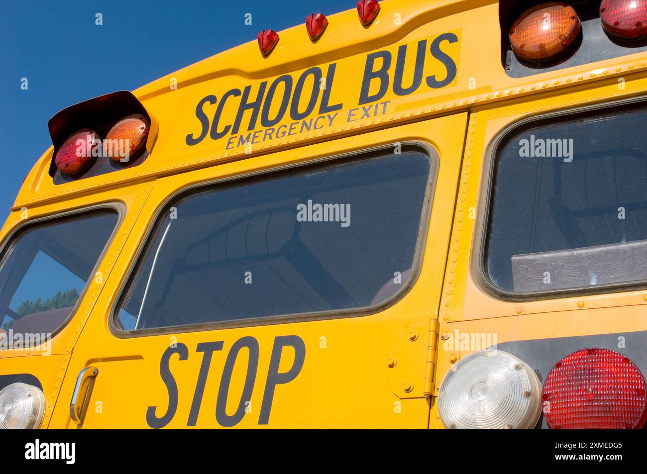 COLORADO, USA: School buses sit prepared in a depot to await the start ...
