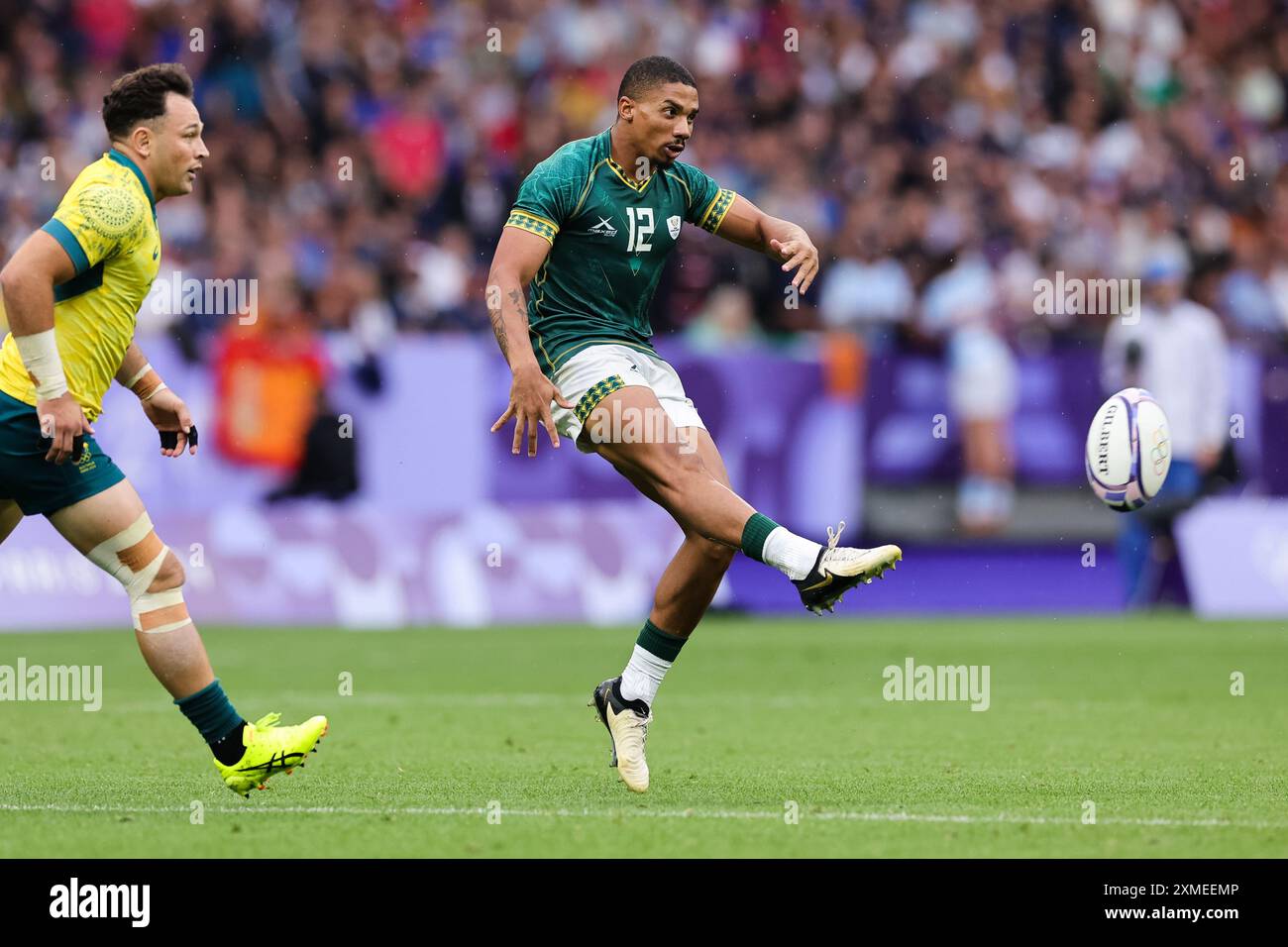 Paris, France, 27 July, 2024. Shilton van Wyk (12) of Team South Africa ...