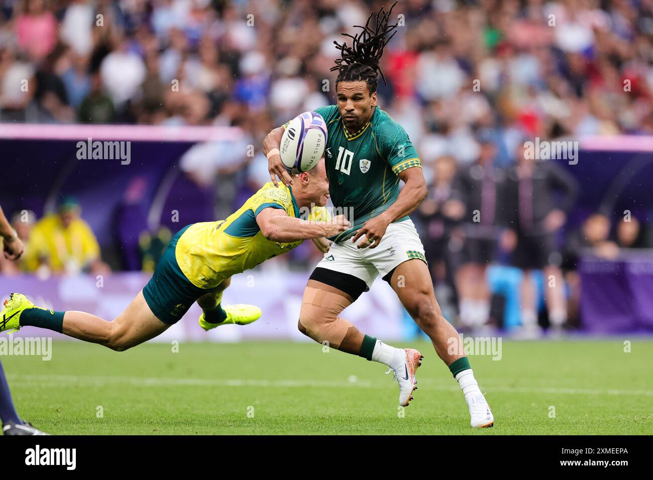 Paris, France, 27 July, 2024. Rosko Specman (10) of Team South Africa ...