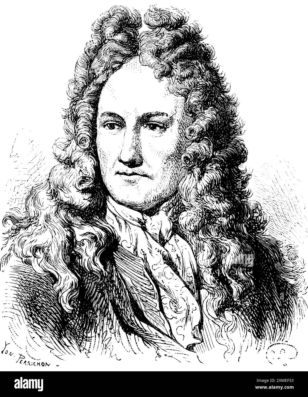 Portrait of Gottfried Wilhelm von Leibniz, philosopher, historian ...