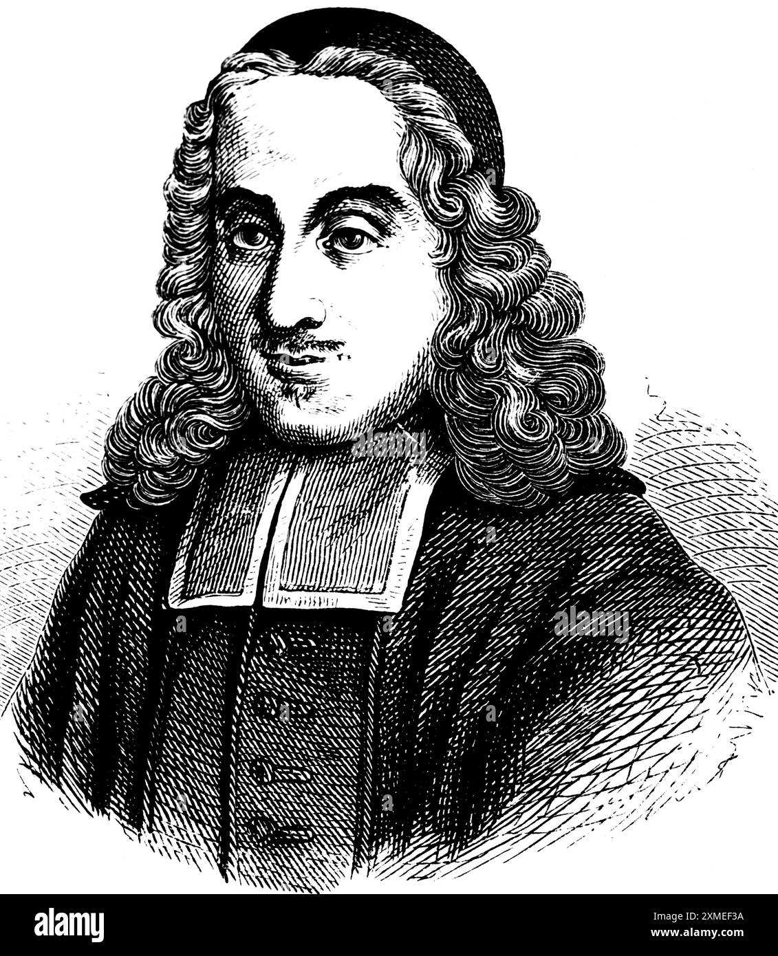 Portrait of Philipp Jakob Spener, Pietist preacher, 17th century ...