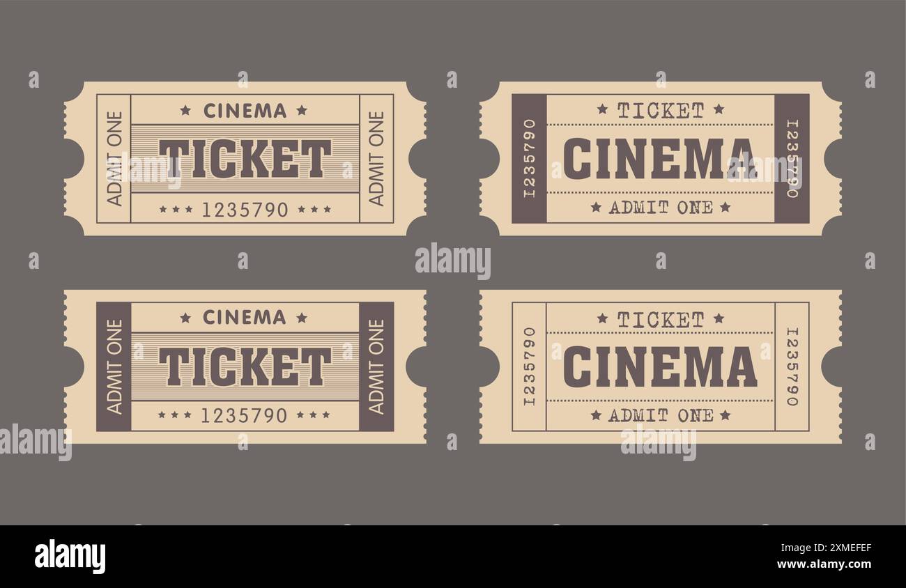 Tickets vector hi-res stock photography and images - Alamy
