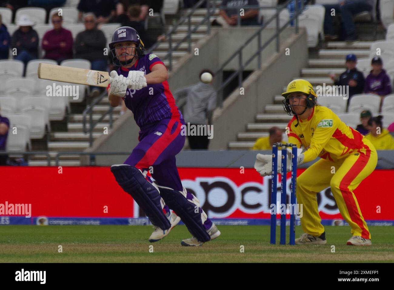 Leeds, 26 July 2024. Alice Davidson-Richards batting for Northern ...