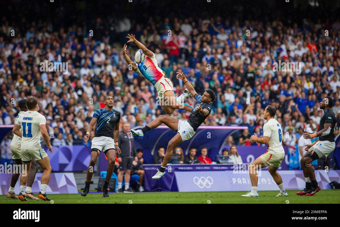 Paris, France. 27th Jul 2024. Aaron Grandidier Nkanang (France) Stephen ...