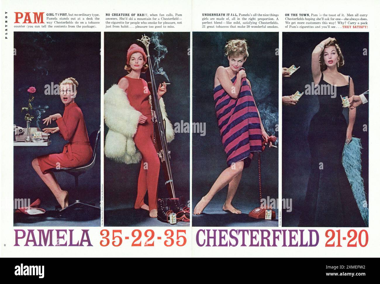 Vintage "Playboy" magazine March 1962 issue advert, USA Stock Photo - Alamy