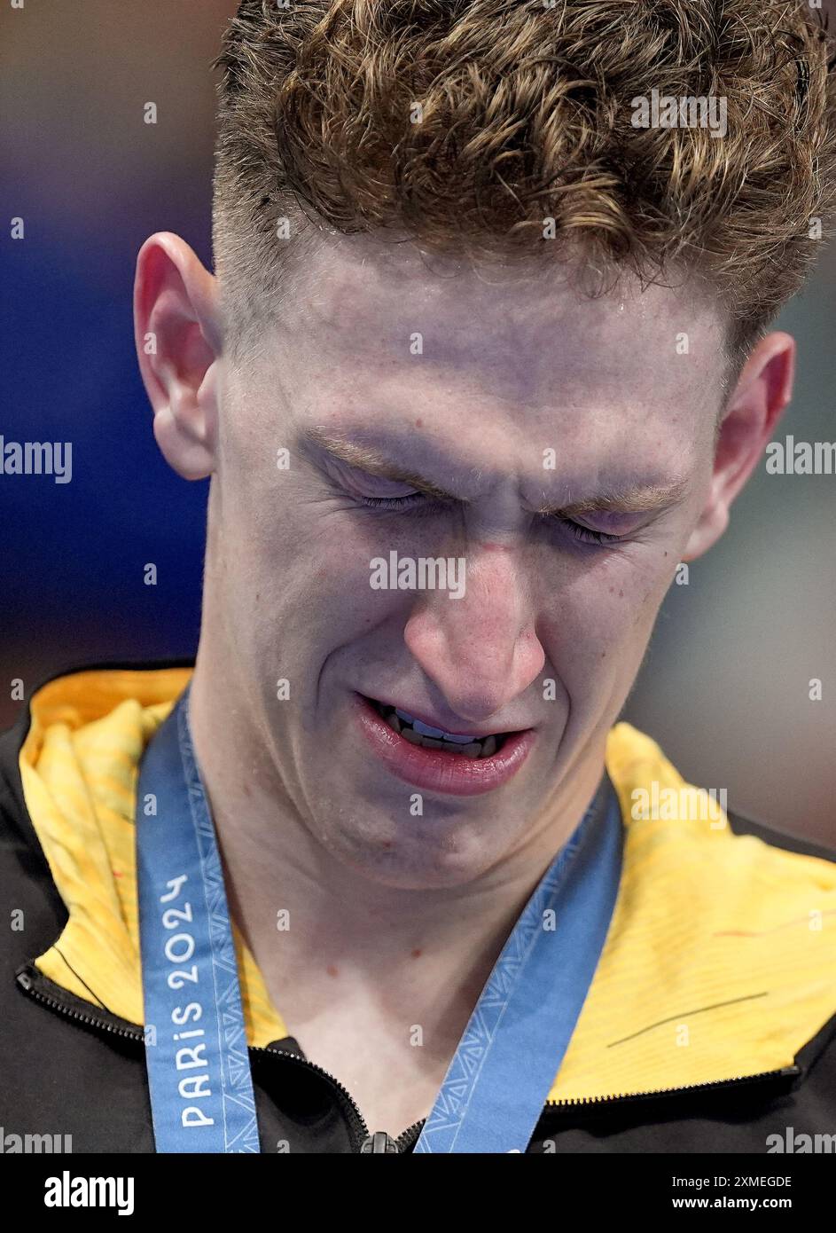 Paris, France. 27th July, 2024. Gold medalist Lukas Maertens of Germany ...