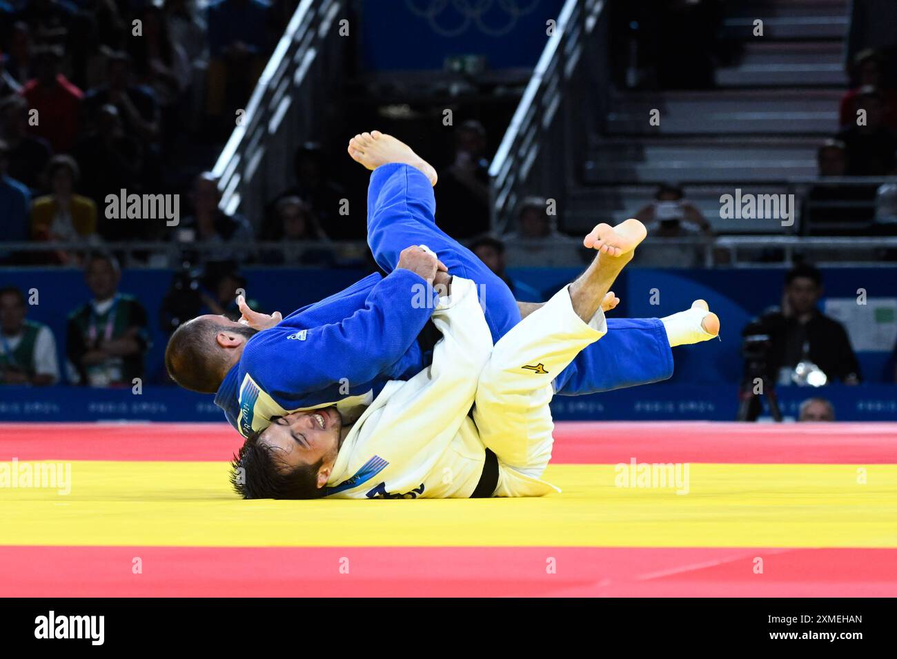 Yeldos Smetov ( KAZ ) and Luka Mkheidze ( FRA ), Judo, Men -60 kg Final ...