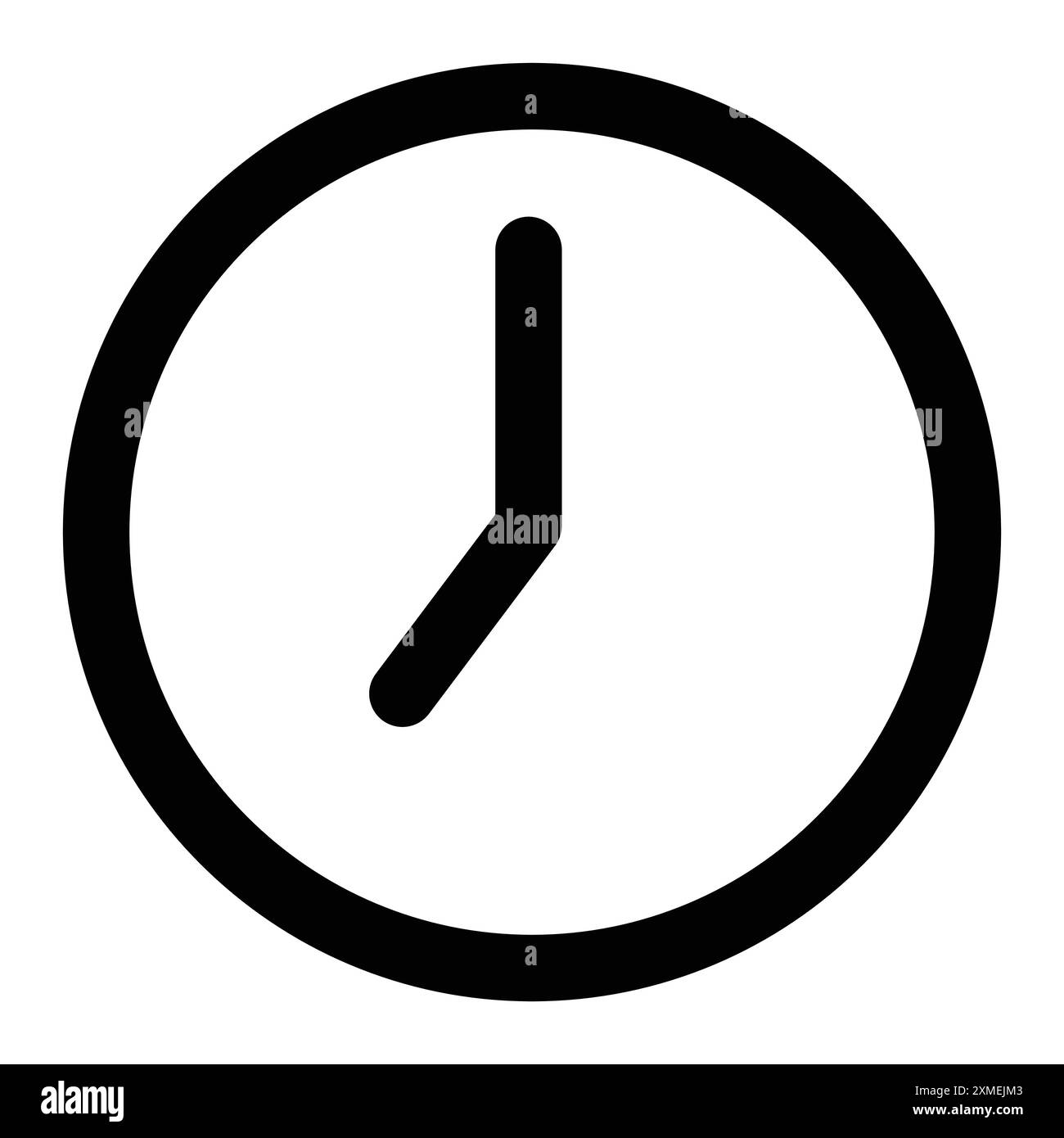 Clock icon set in thin line outline style and linear vector sign Stock ...