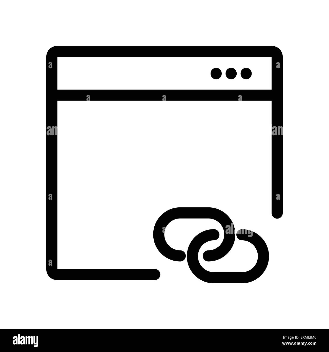 Backlink Icon Set In Thin Line Outline Style And Linear Vector Sign Stock Vector Image And Art Alamy