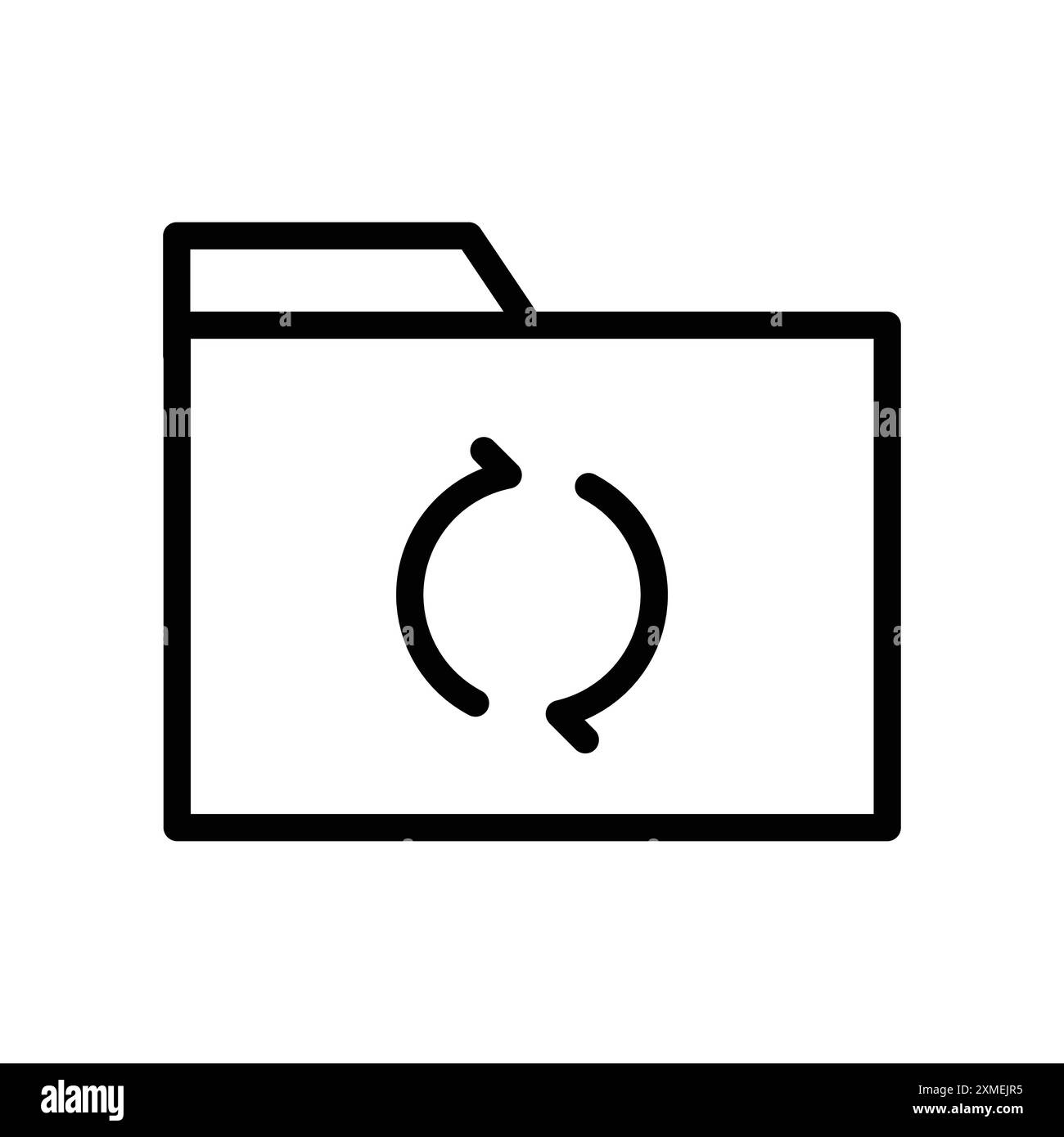 Folder sync icon set in thin line outline style and linear vector sign Stock Vector Image & Art ...