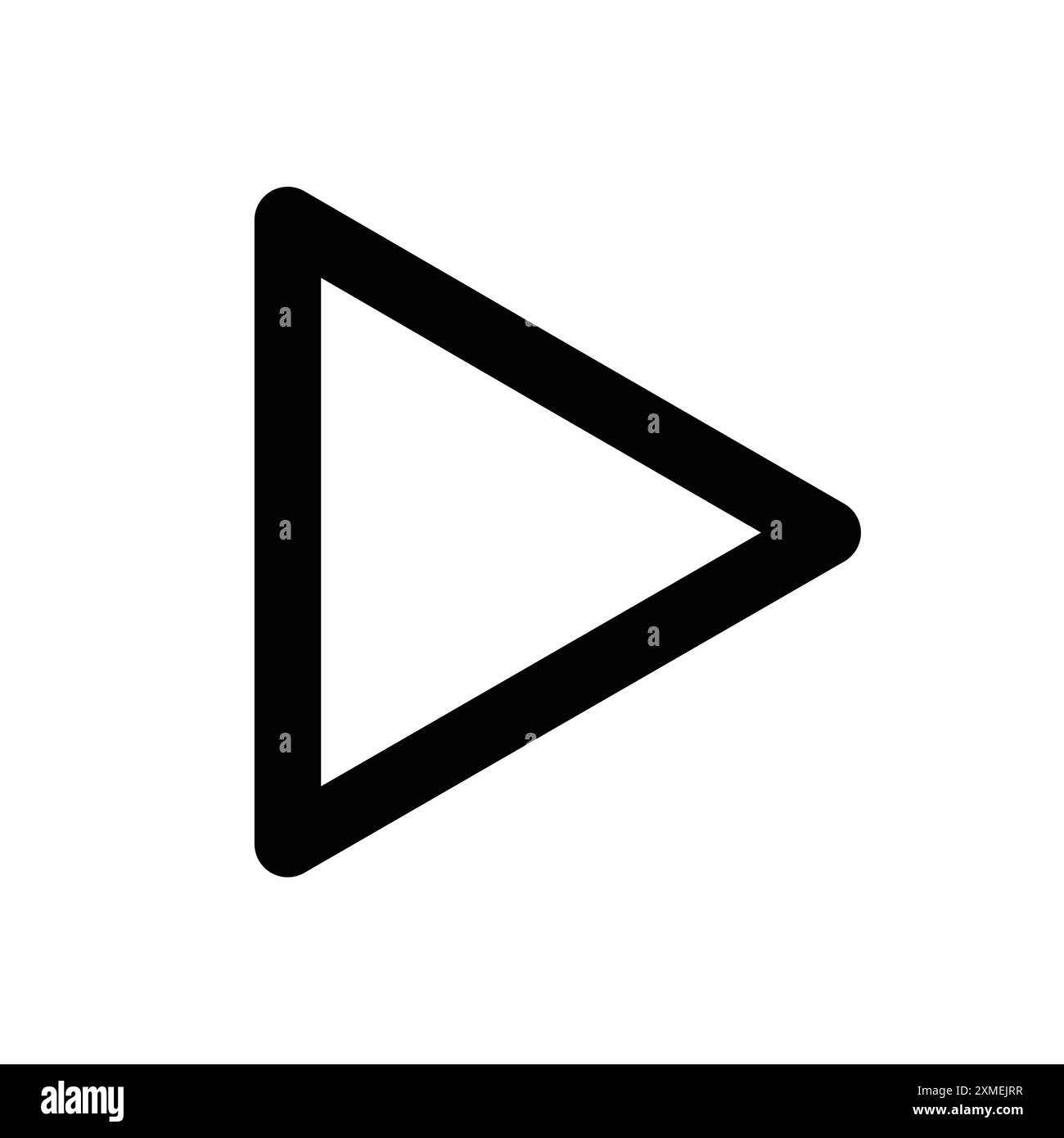 Play button icon set in thin line outline style and linear vector sign Stock Vector Image & Art ...