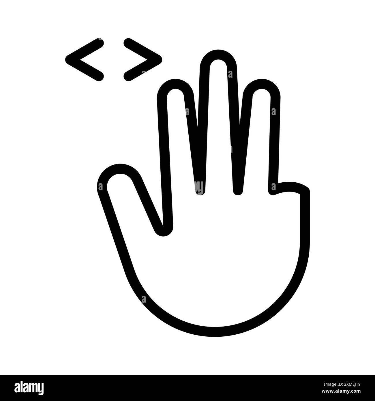 Hand, fingers, gesture, swipe, rotate icon set in thin line outline ... Hand, fingers, gesture, swipe, rotate icon set in thin line outline ...