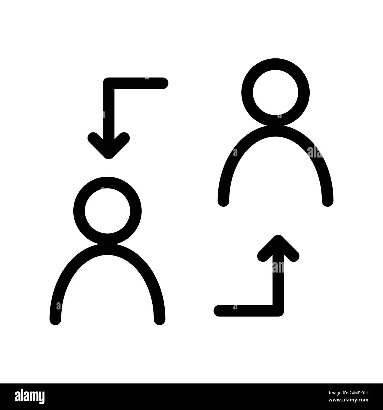 coaching icon set in thin line outline style and linear vector sign Stock Vector Image & Art - Alamy