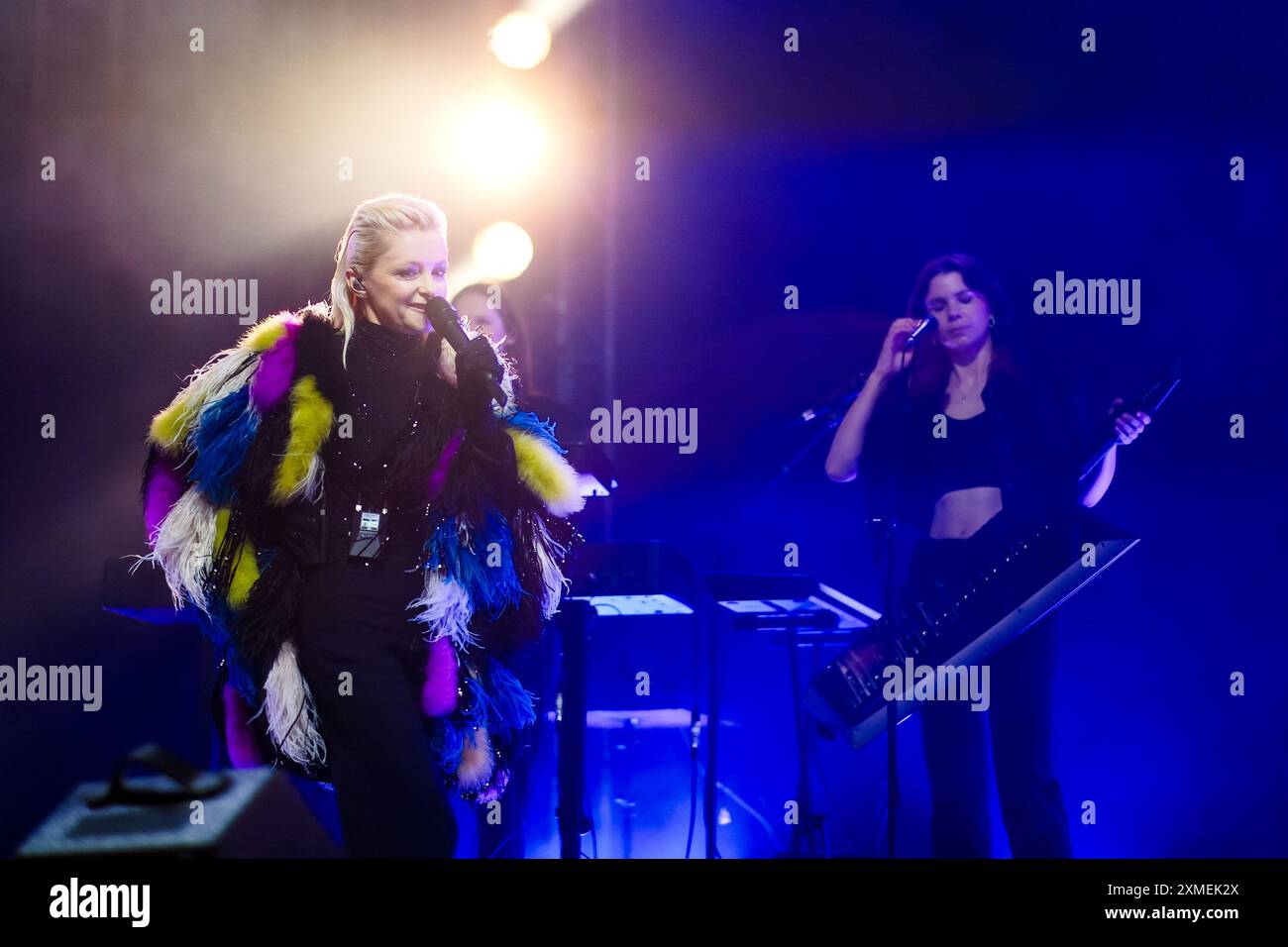 Malmesbury, UK. 27th July, 2024. Alison Goldfrapp performs on the Siam ...