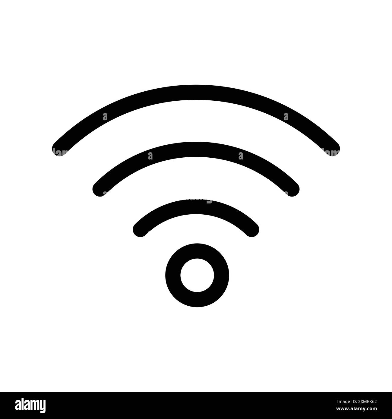 Signal Icon Set In Thin Line Outline Style And Linear Vector Sign Stock Vector Image And Art Alamy