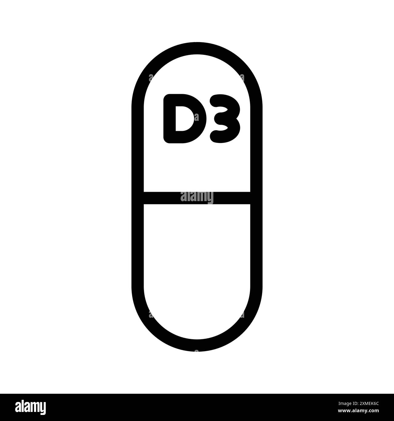 Vitamin D3 Icon Set In Thin Line Outline Style And Linear Vector Sign Stock Vector Image And Art