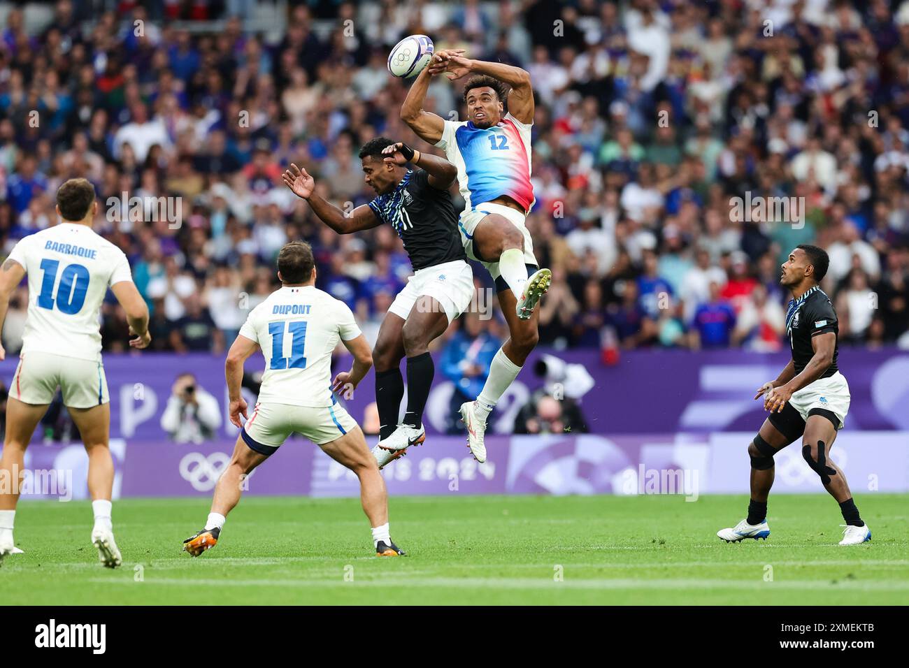 Paris, France, 27 July, 2024. Kaminieli Rasaku (11) of Team Fiji and ...