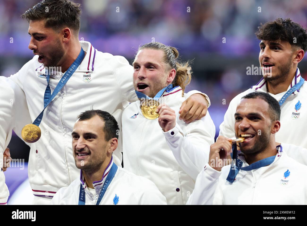 Paris, France, 27 July, 2024. Stephen Parez Edo Martin (5) of Team ...