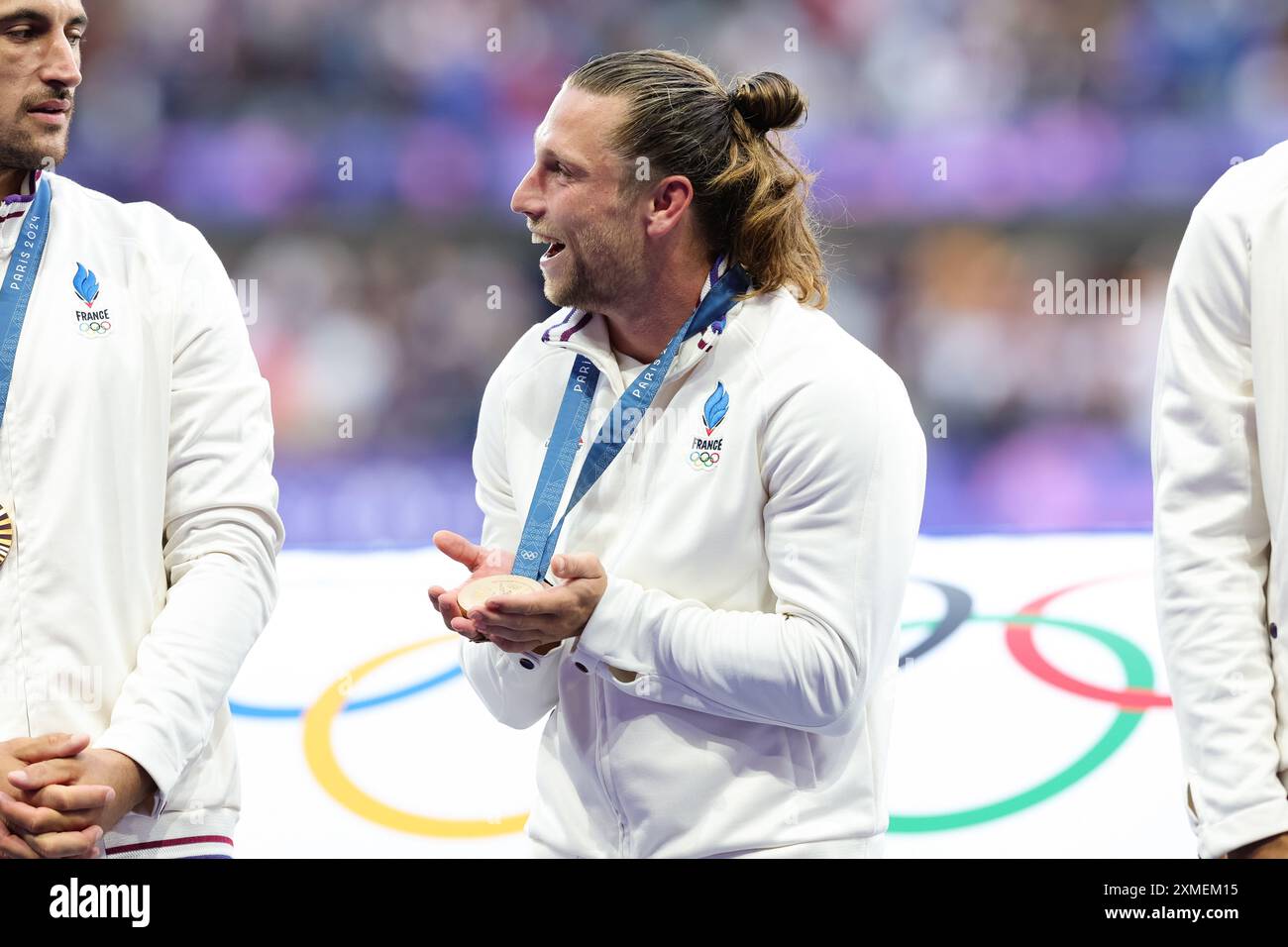 Paris, France, 27 July, 2024. Stephen Parez Edo Martin (5) of Team ...