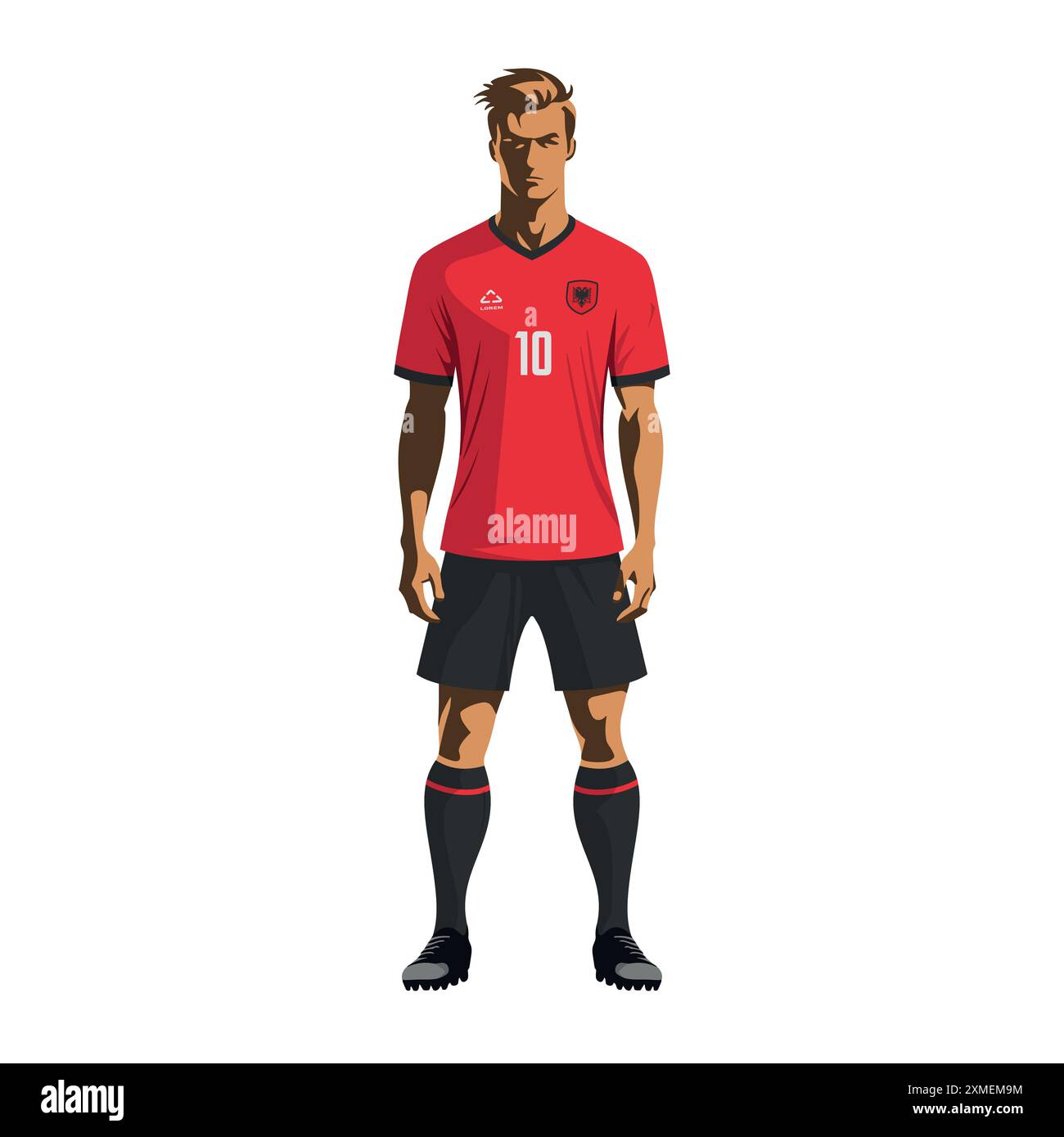 Player in shorts Stock Vector Images - Alamy