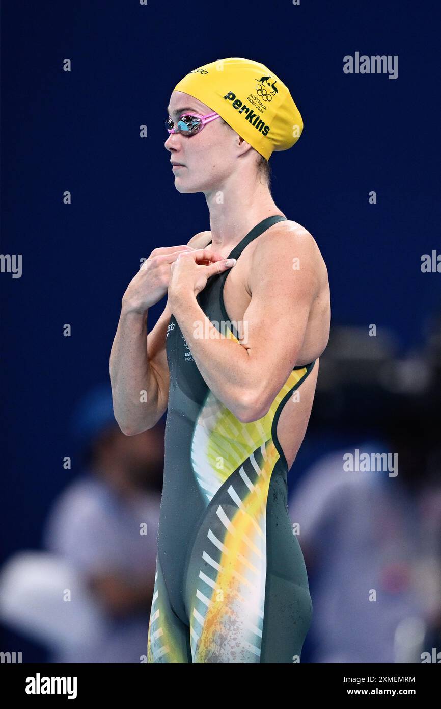 Paris, France. 27th July, 2024. Australian swimmer Alexandria Perkins ...