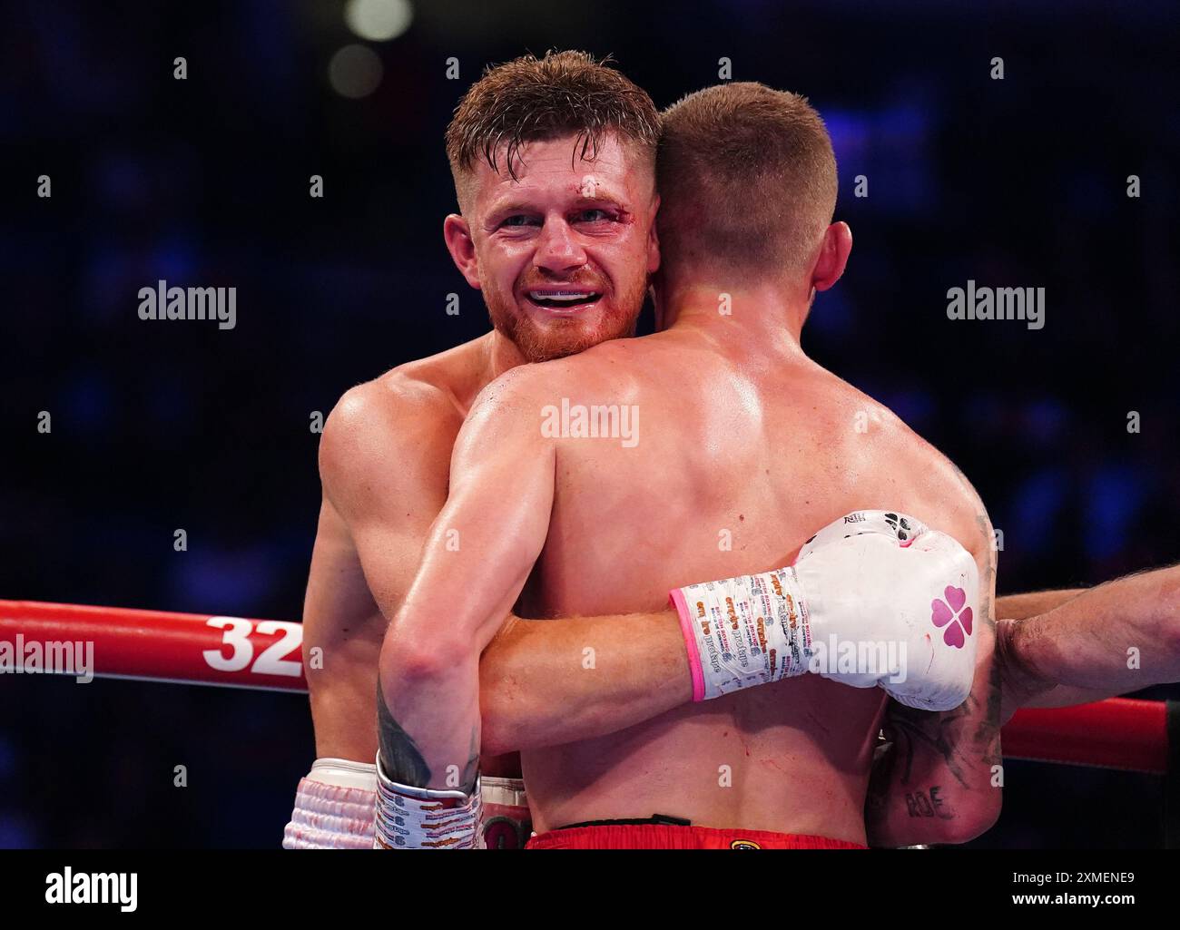Archie Sharp (left) in action against Ryan Garner at The O2, London ...