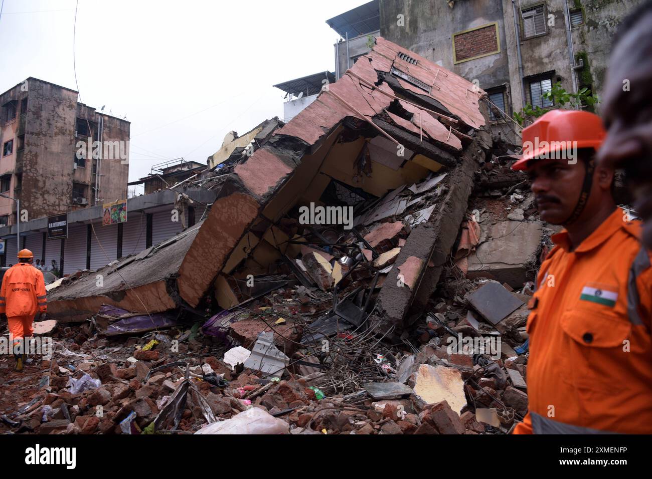 Mumbai, India. 27th July, 2024. NAVI MUMBAI, INDIA - JULY 27: A tragic ...