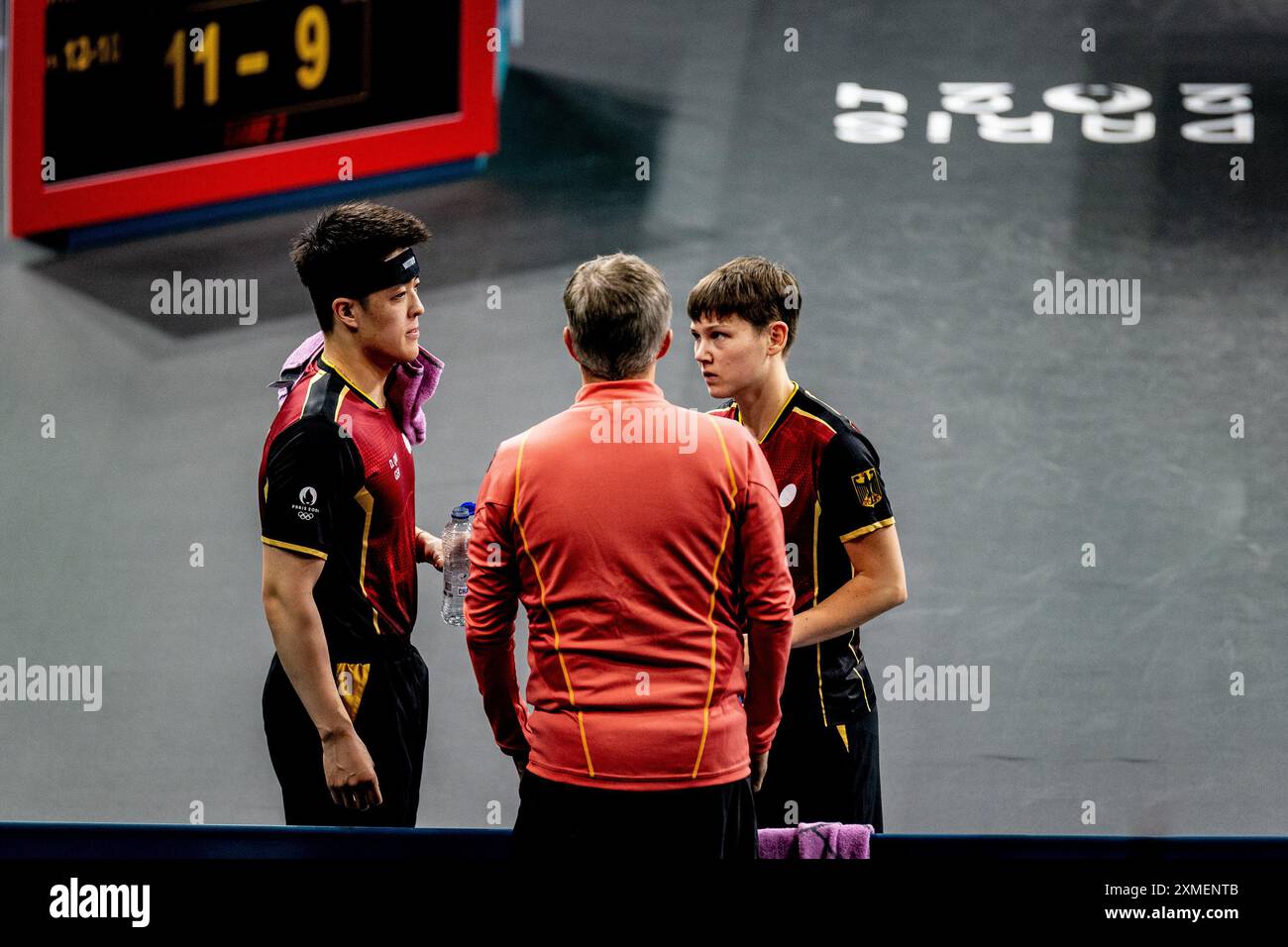 QIU Dang / MITTELHAM Nina (GER) vs. LIM Jonghoon / SHIN Yubin (KOR) im ...