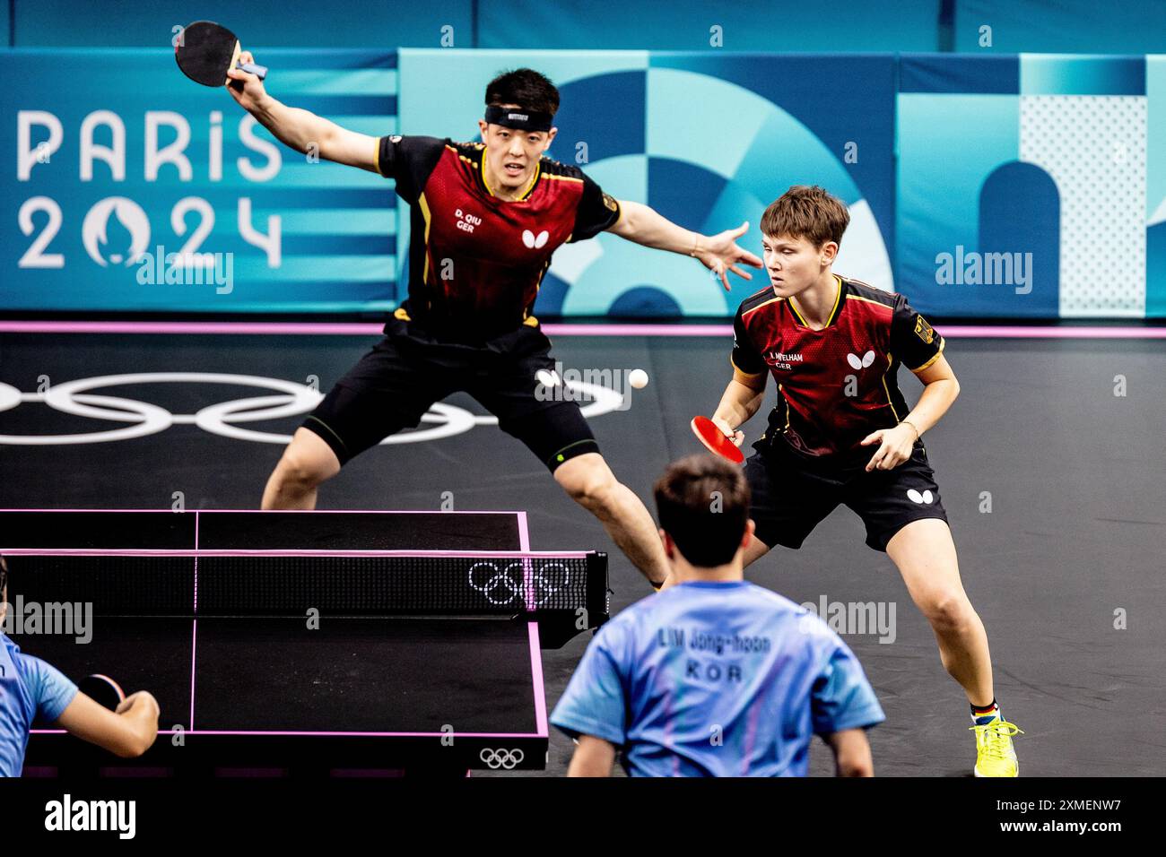 QIU Dang / MITTELHAM Nina (GER) vs. LIM Jonghoon / SHIN Yubin (KOR) im ...