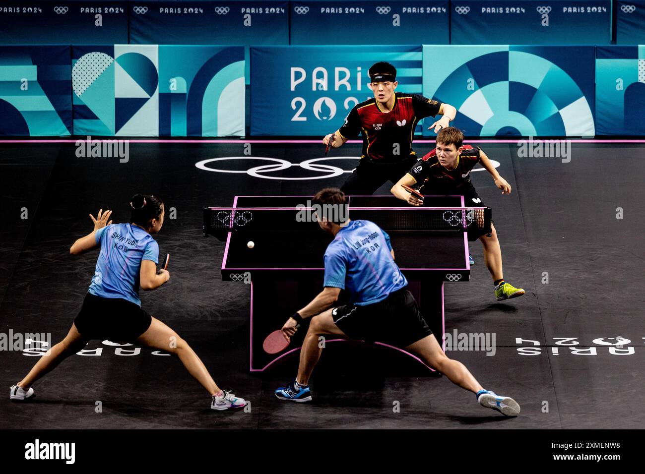QIU Dang / MITTELHAM Nina (GER) vs. LIM Jonghoon / SHIN Yubin (KOR) im ...