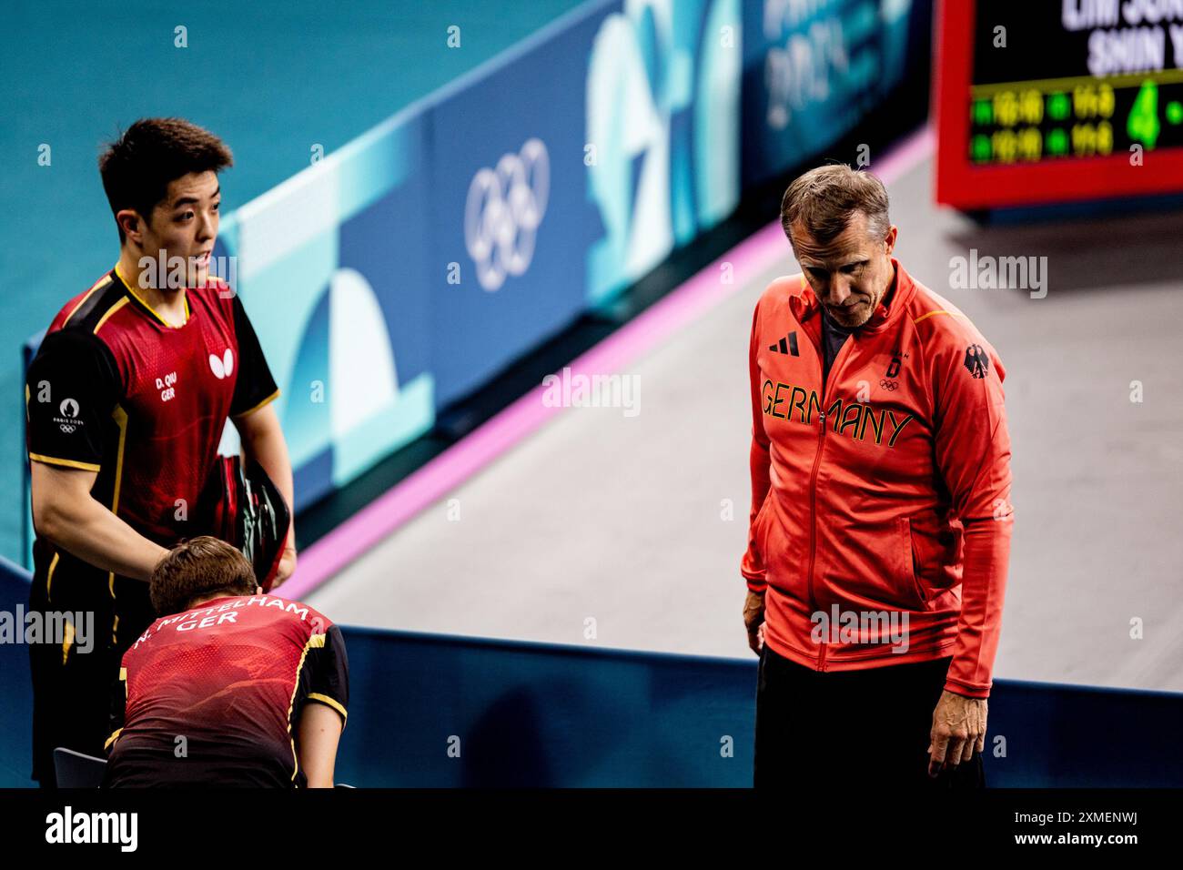 QIU Dang / MITTELHAM Nina (GER) vs. LIM Jonghoon / SHIN Yubin (KOR) im ...