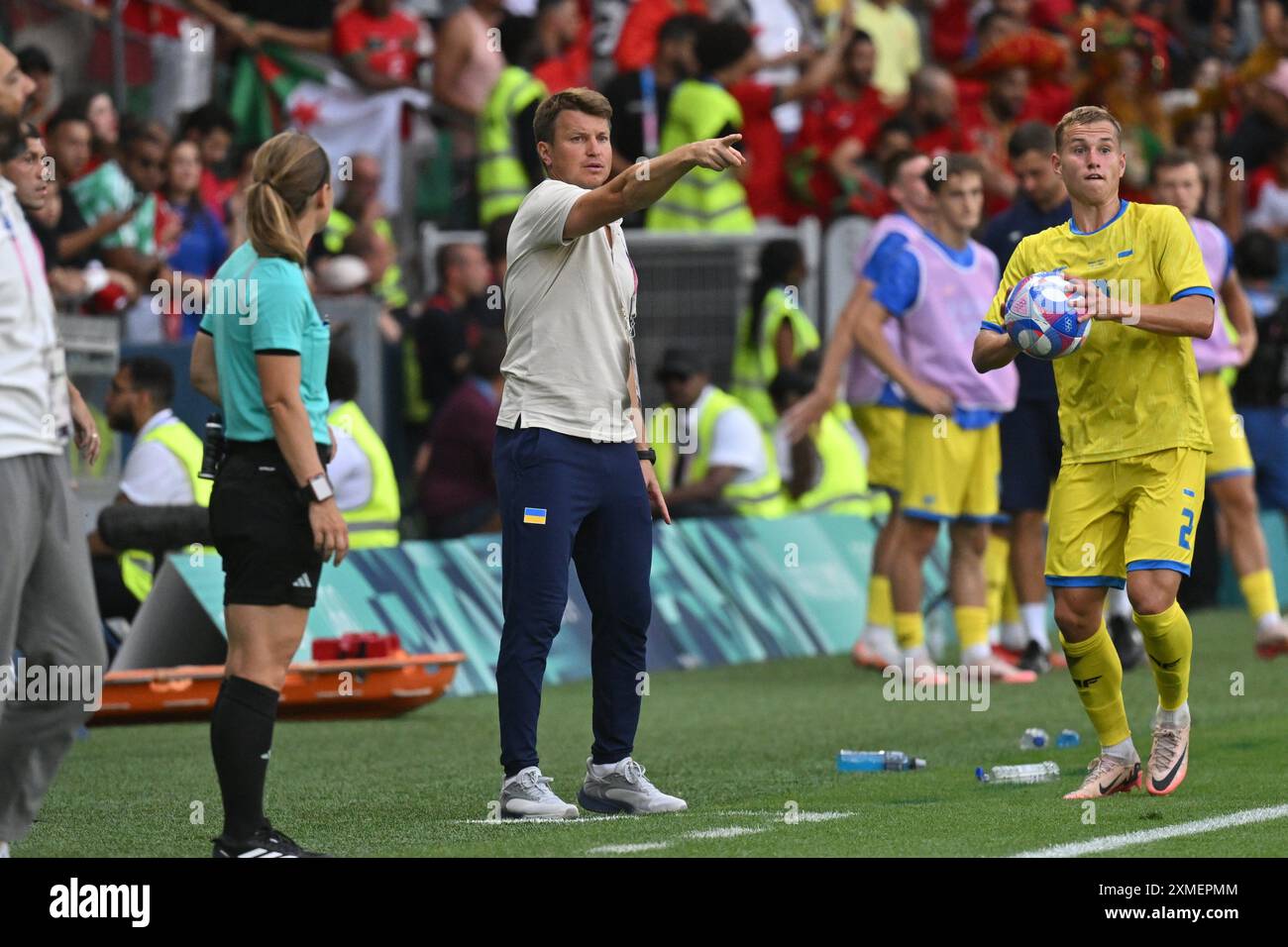 Coach Ruslan Rotan (Ukraine), Football, Men's Group B between Ukraine ...