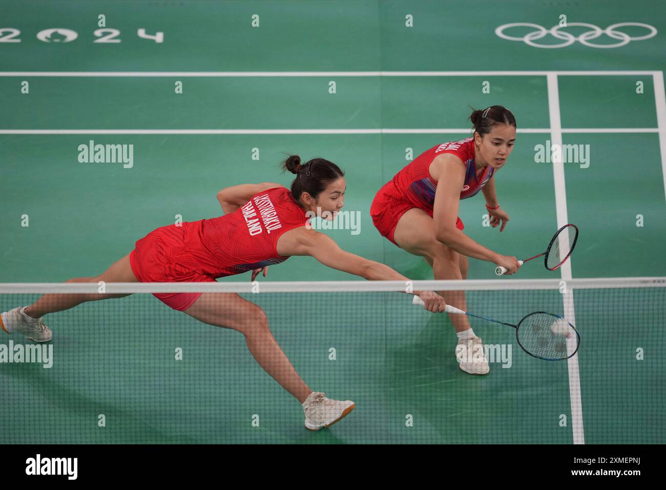 Thailand's Jongkolphan Kititharakul, left, and Rawinda Prajongjai play ...