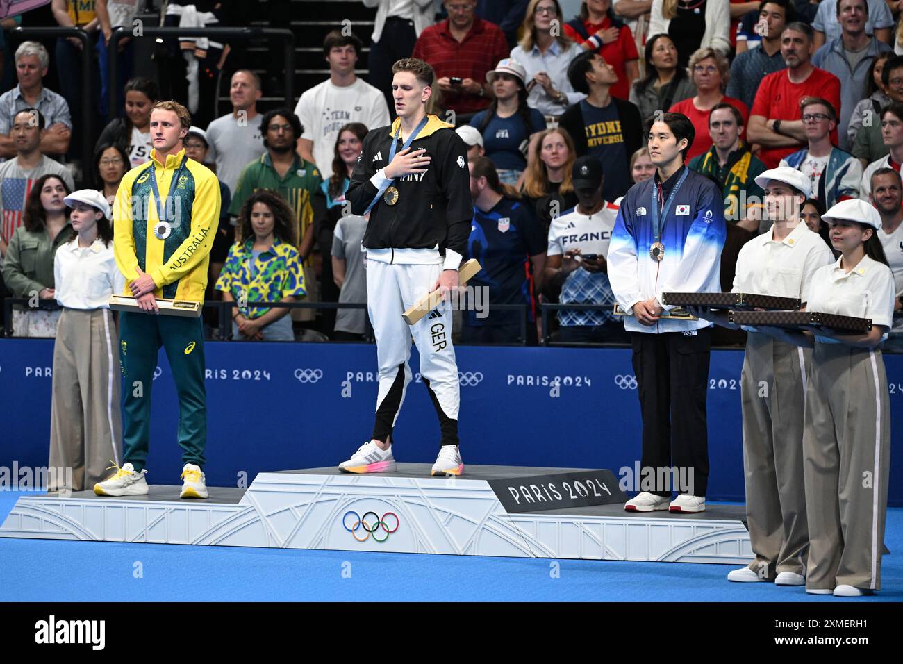 27th July 2024; Paris Olympic Games, Paris, France, Day 2; Swimming ...