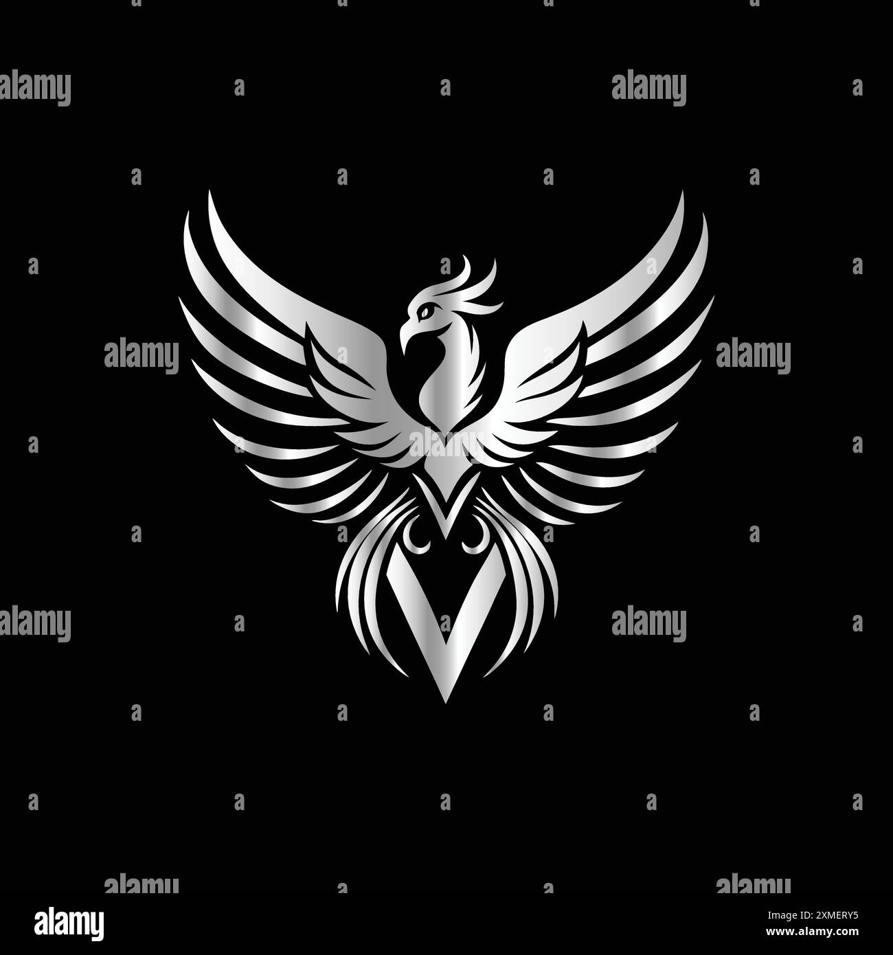 Phoenix logo with technology. Vector logo design templates Stock Vector ...