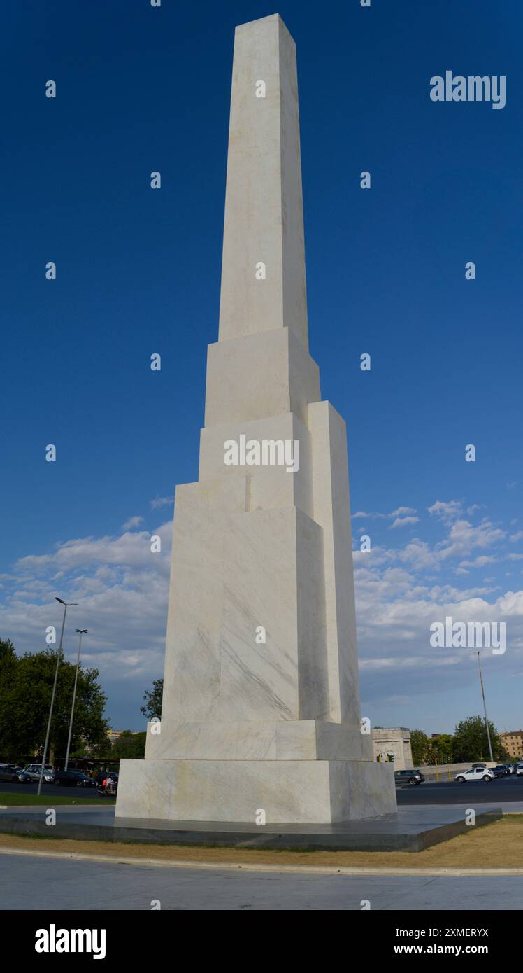 The Obelisk of the Foro Italico dedicated to Benito Mussolini, Rome ...