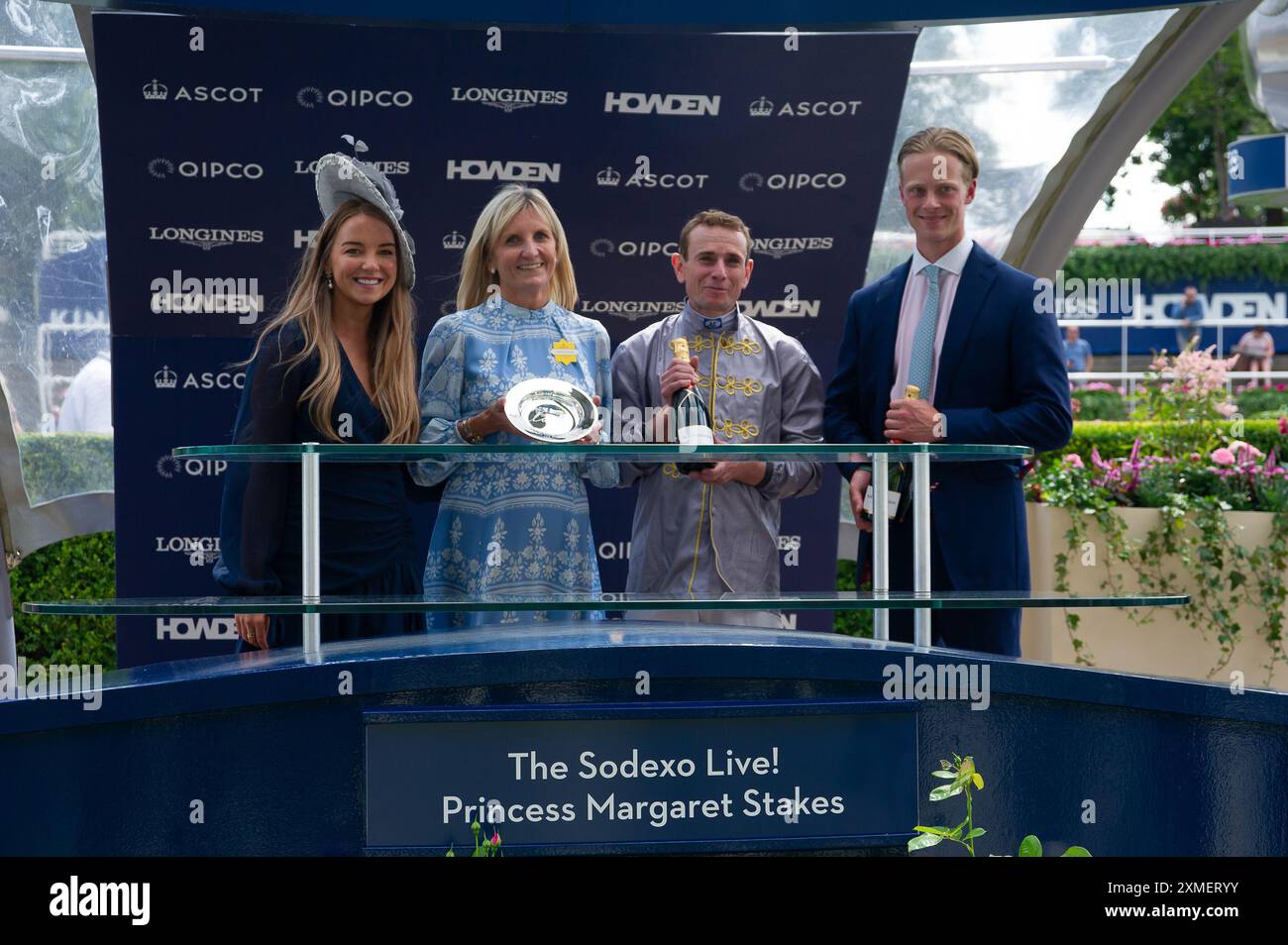 Ascot, Berkshire, UK. 27th July, 2024. The Winners Presentation. Horse ...