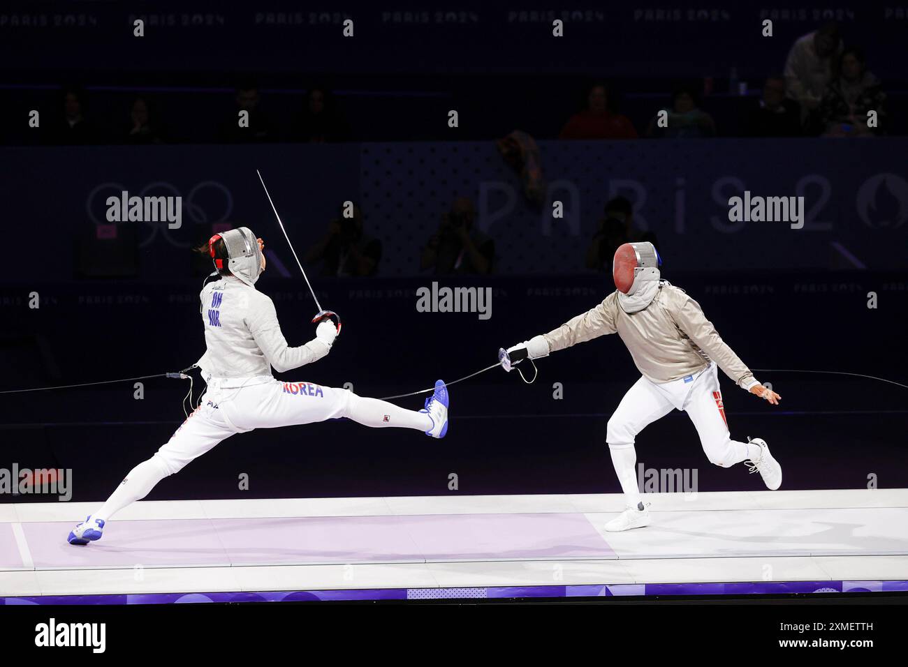 OH Sanguk of Republic of Korea, FERJANI Fares of Tunisia, Men's Sabre ...