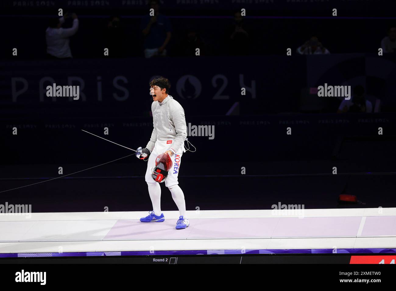 OH Sanguk of Republic of Korea, FERJANI Fares of Tunisia, Men's Sabre ...