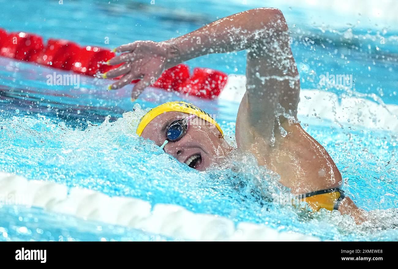 Paris, France. 27th July, 2024. Olympics, Paris 2024, Swimming, Paris ...