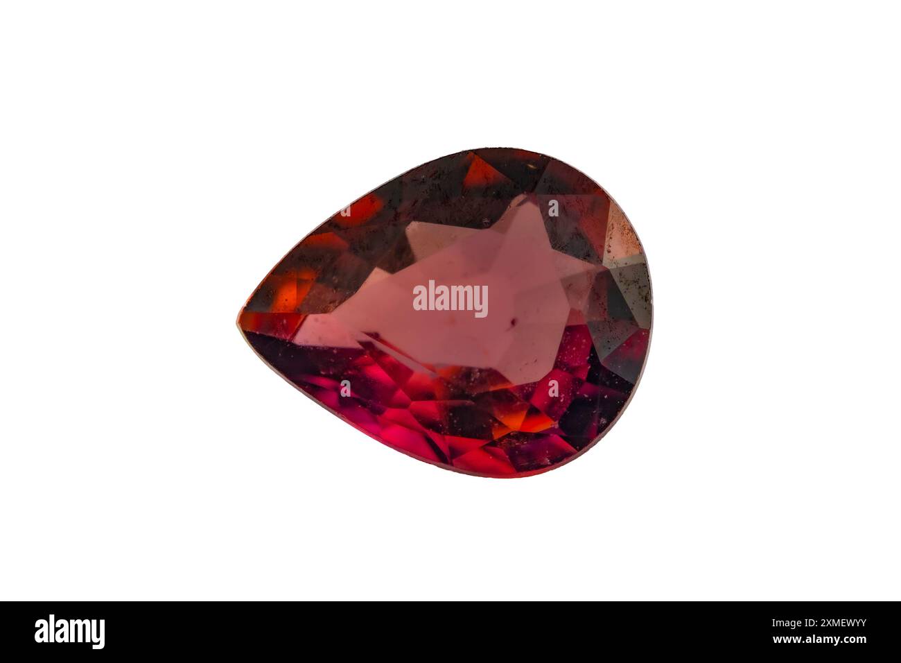 natural red sapphire gem on isolated white background Stock Photo - Alamy