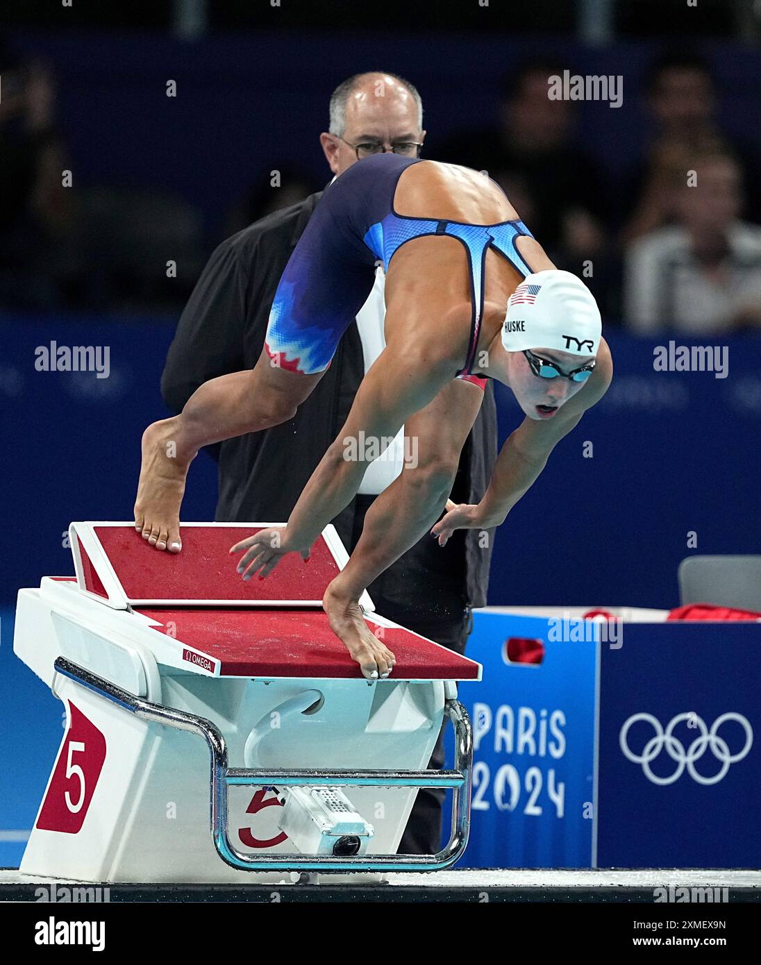 Paris, France. 27th July, 2024. Olympics, Paris 2024, Swimming, Paris ...