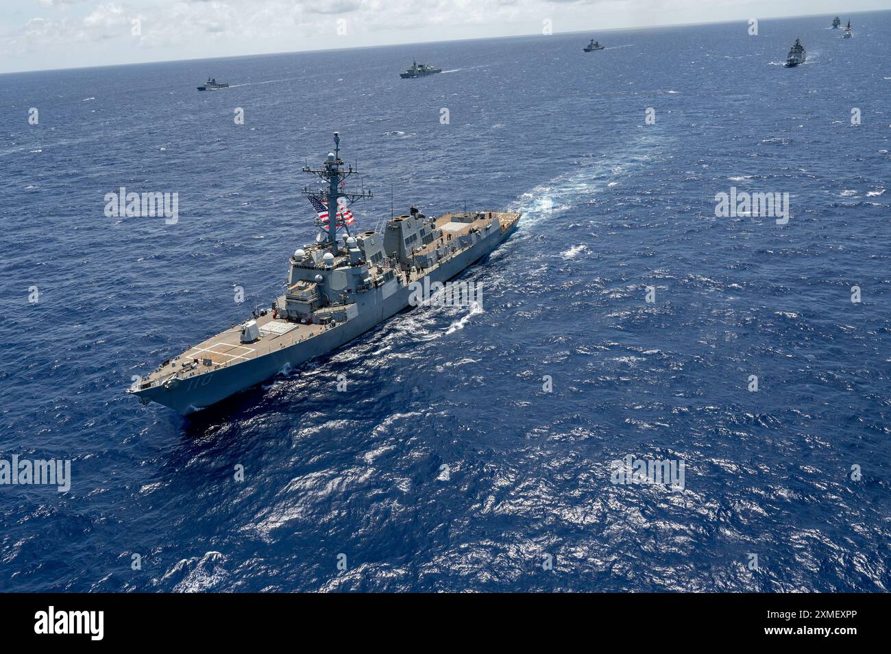 Arleigh Burke-class guided-missile destroyer USS William P. Lawrence ...