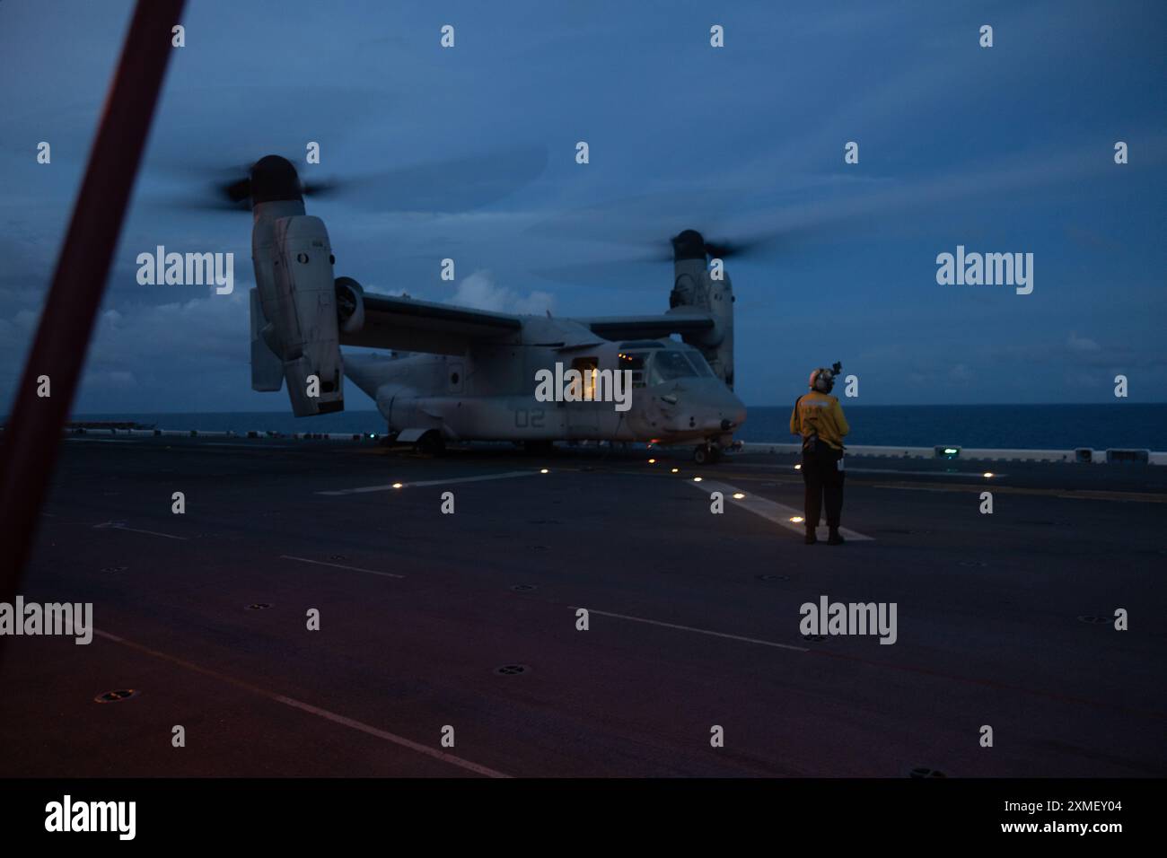 U.S. Marine Corps MV-22 Osprey assigned to Marine Medium Tiltrotor ...