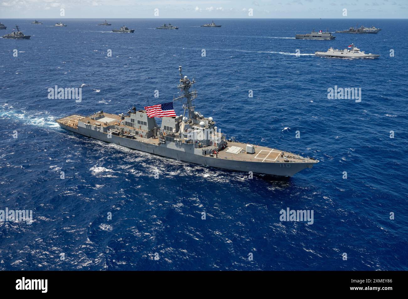 Arleigh Burke-class guided-missile destroyer USS William P. Lawrence ...