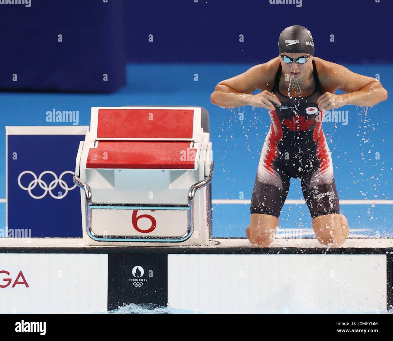 Paris, France. 27th July, 2024. Margaret Mac Neil of Canada prepare ...