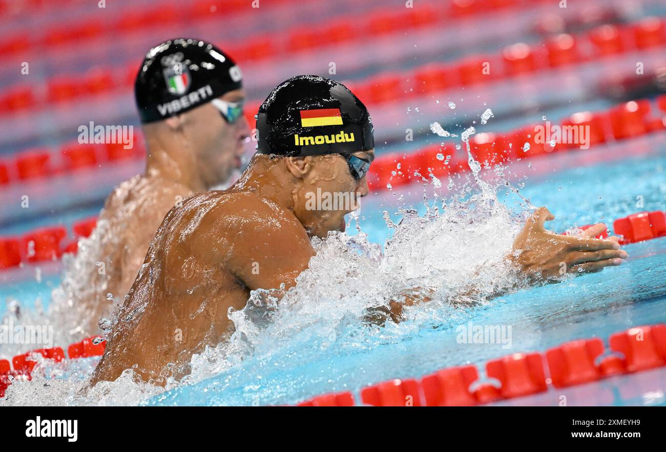 Paris, France. 28th July, 2024. Olympics, Paris 2024, Swimming, Paris ...